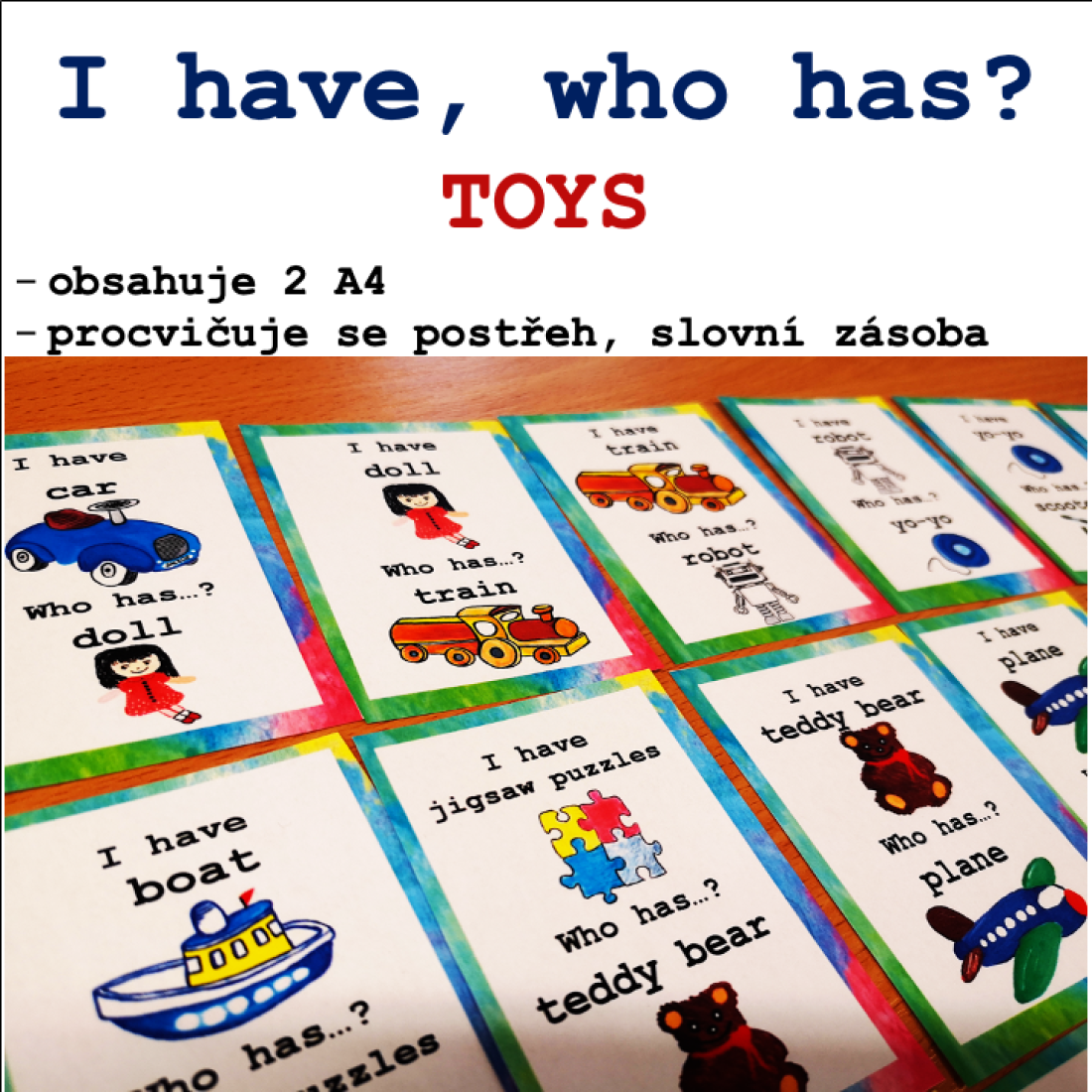 I have, who has? TOYS | Učitelnice