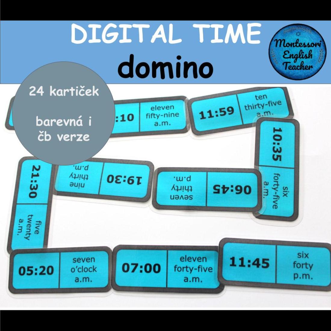 Materiál - Digital time - domino