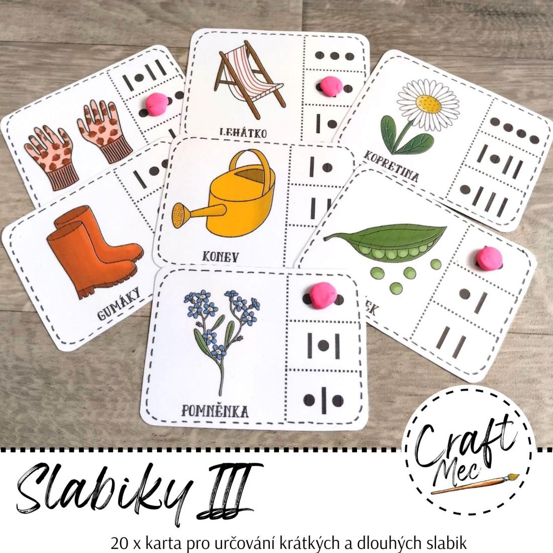 Materiál - KRÁTKÉ A DLOUHÉ SLABIKY III