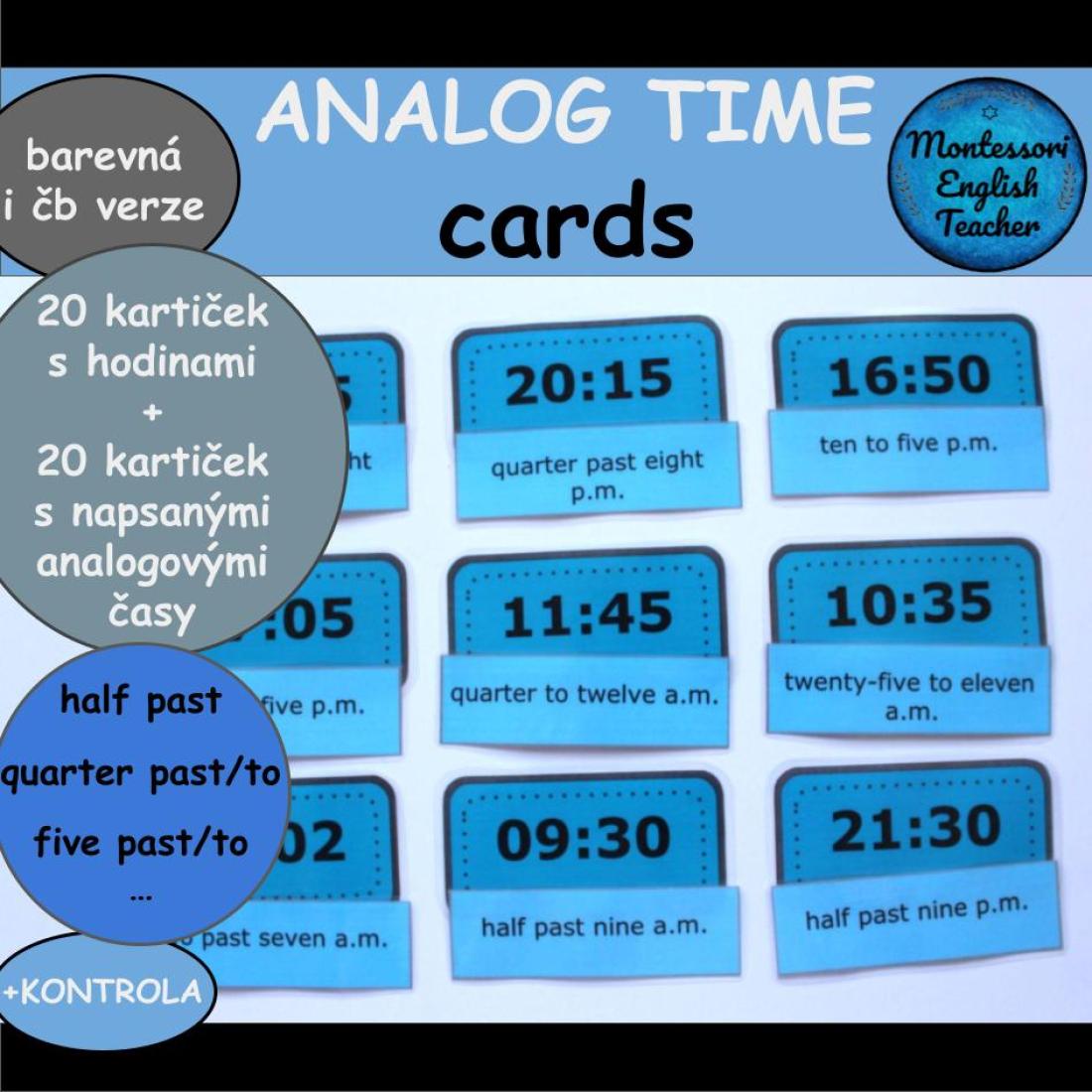 Materiál - Analog time - cards
