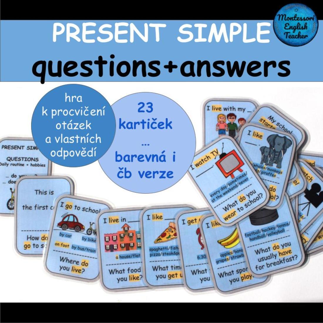 Present simple - questions+answers | Učitelnice