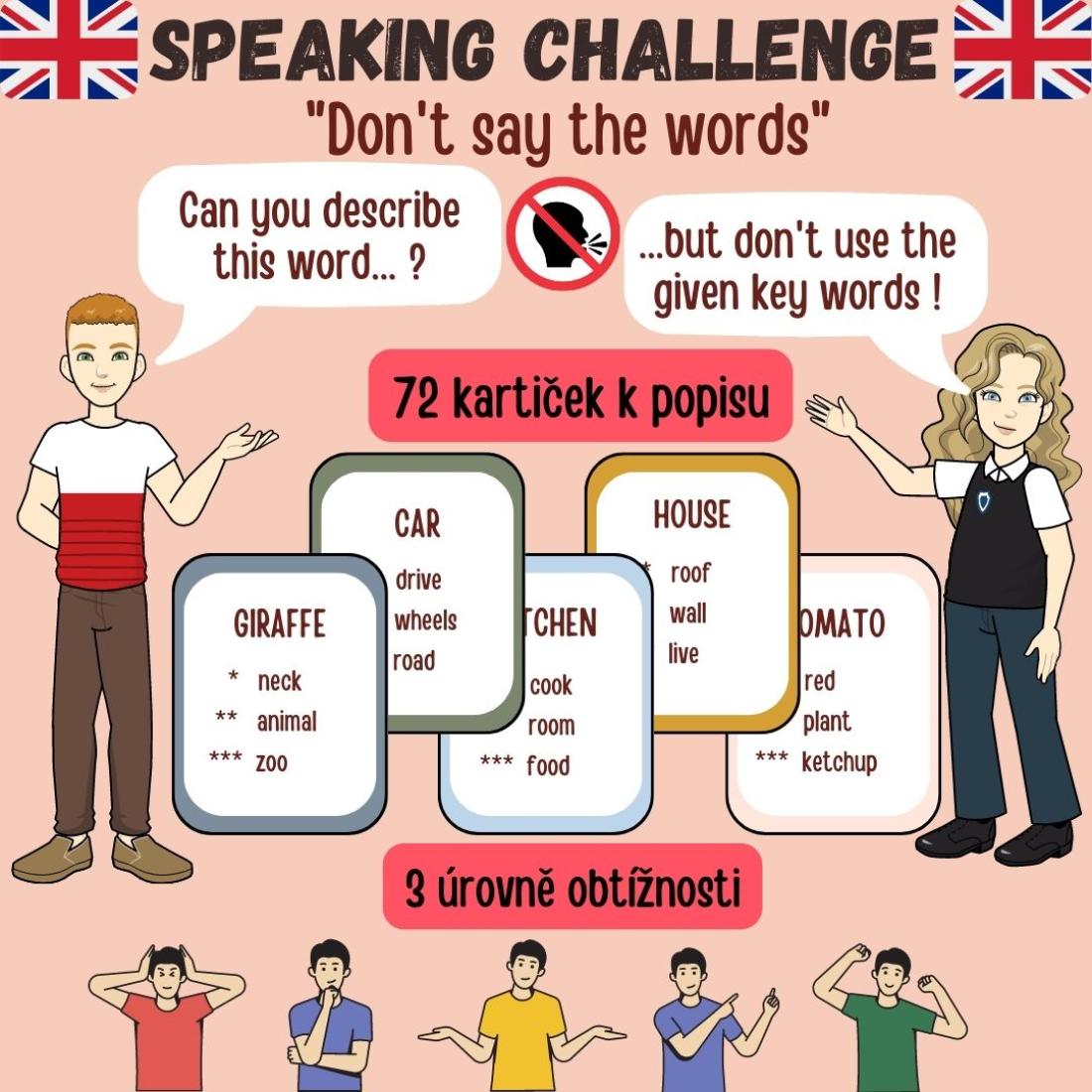 SPEAKING CHALLENGE: DON’T SAY THE WORDS | Učitelnice