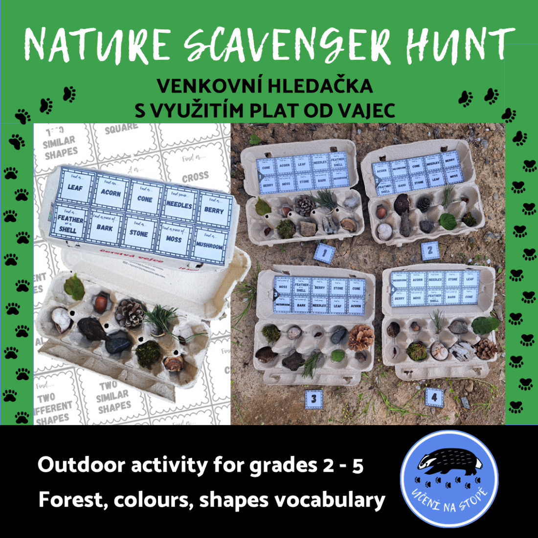 Nature Scavenger Hunt | Učitelnice