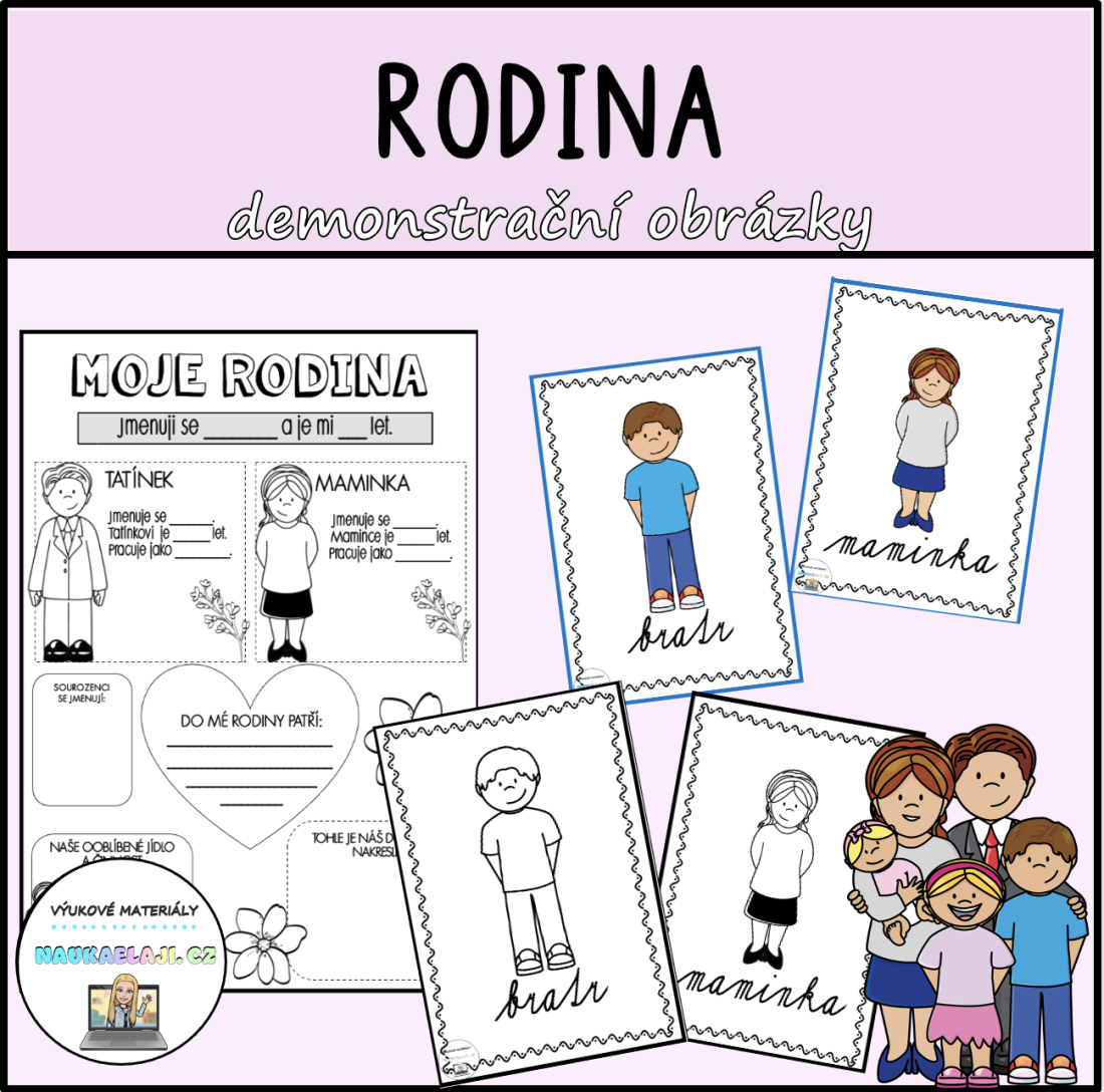 RODINA - demonstrační karty a pracovní listy ? | Učitelnice