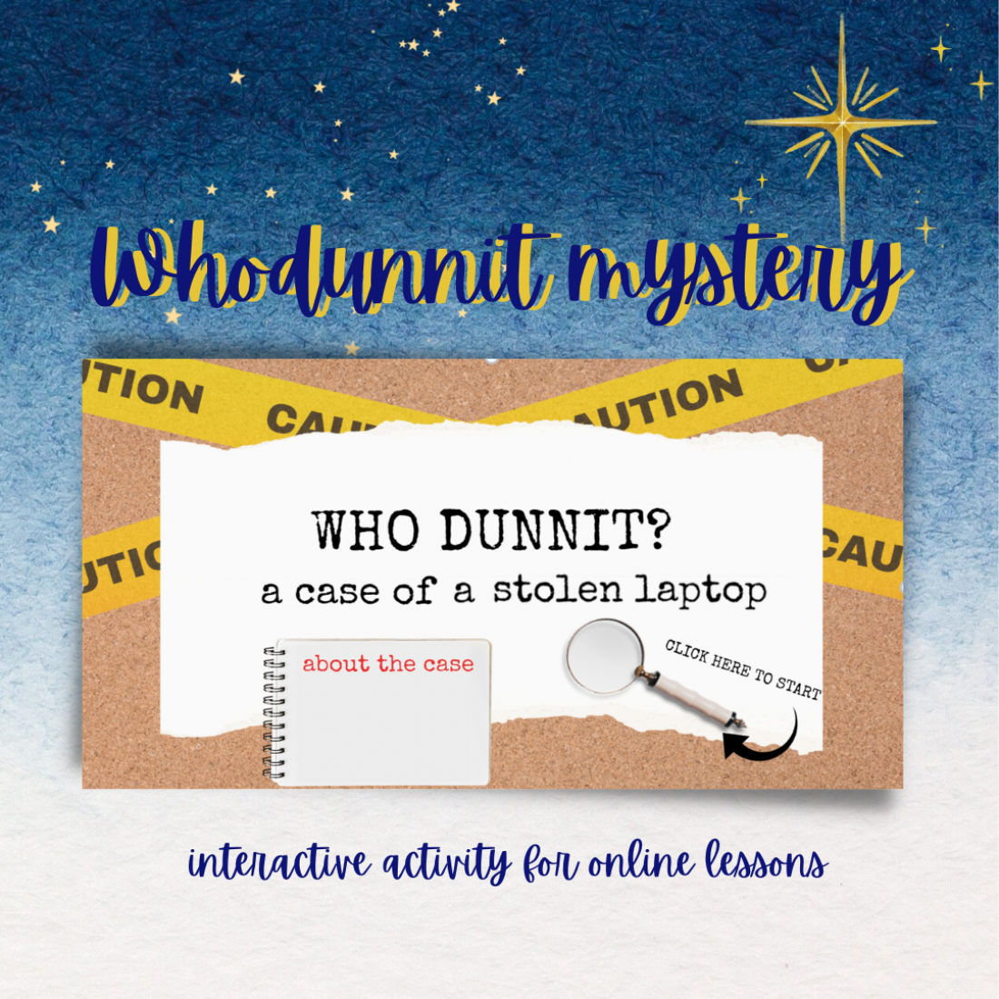 Detektivní hra k tréninku porozumění - WHODUNNIT MYSTERY | Učitelnice