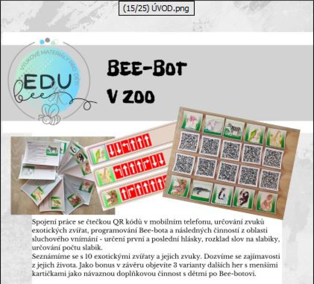 Materiál - BEE-BOT V ZOO