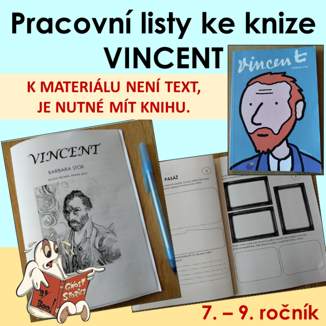 Pracovní listy ke knize VINCENT | Učitelnice