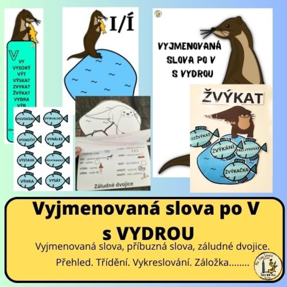 Vyjmenovaná slova po V s VYDROU | Učitelnice