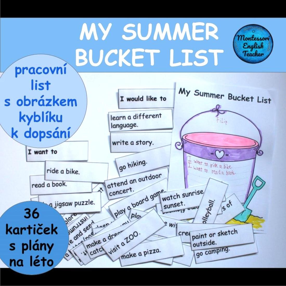 My Summer Bucket List | Učitelnice