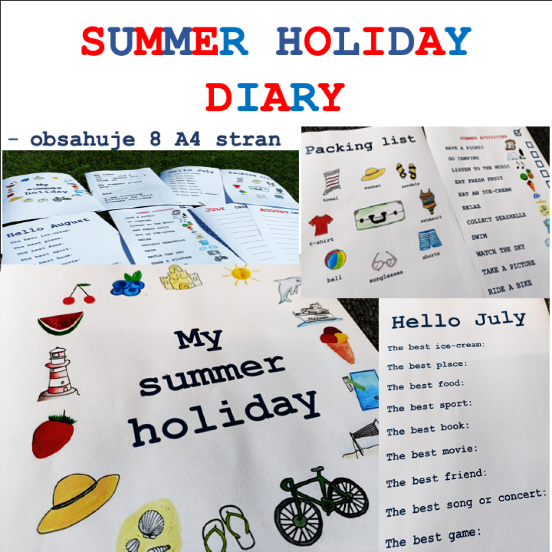 SUMMER HOLIDAY DIARY | Učitelnice