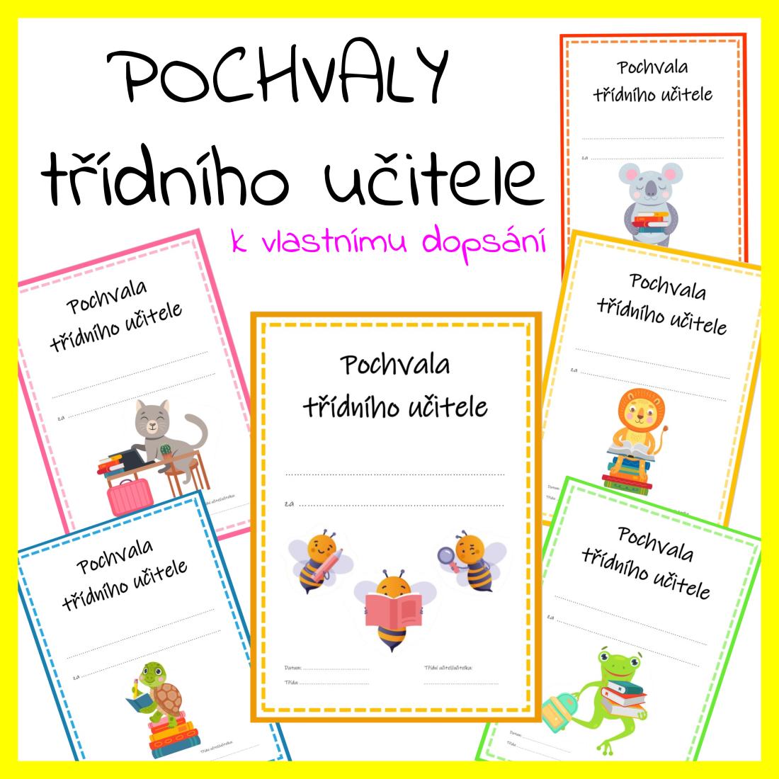 Pochvala třídního učitele | Učitelnice