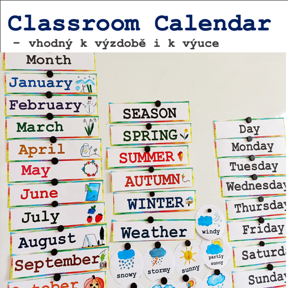 Anglický kalendář | Učitelnice