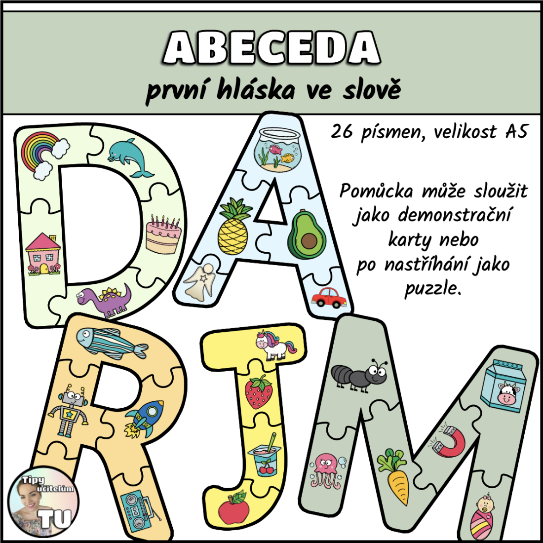 Abeceda, první hláska ve slově | Učitelnice