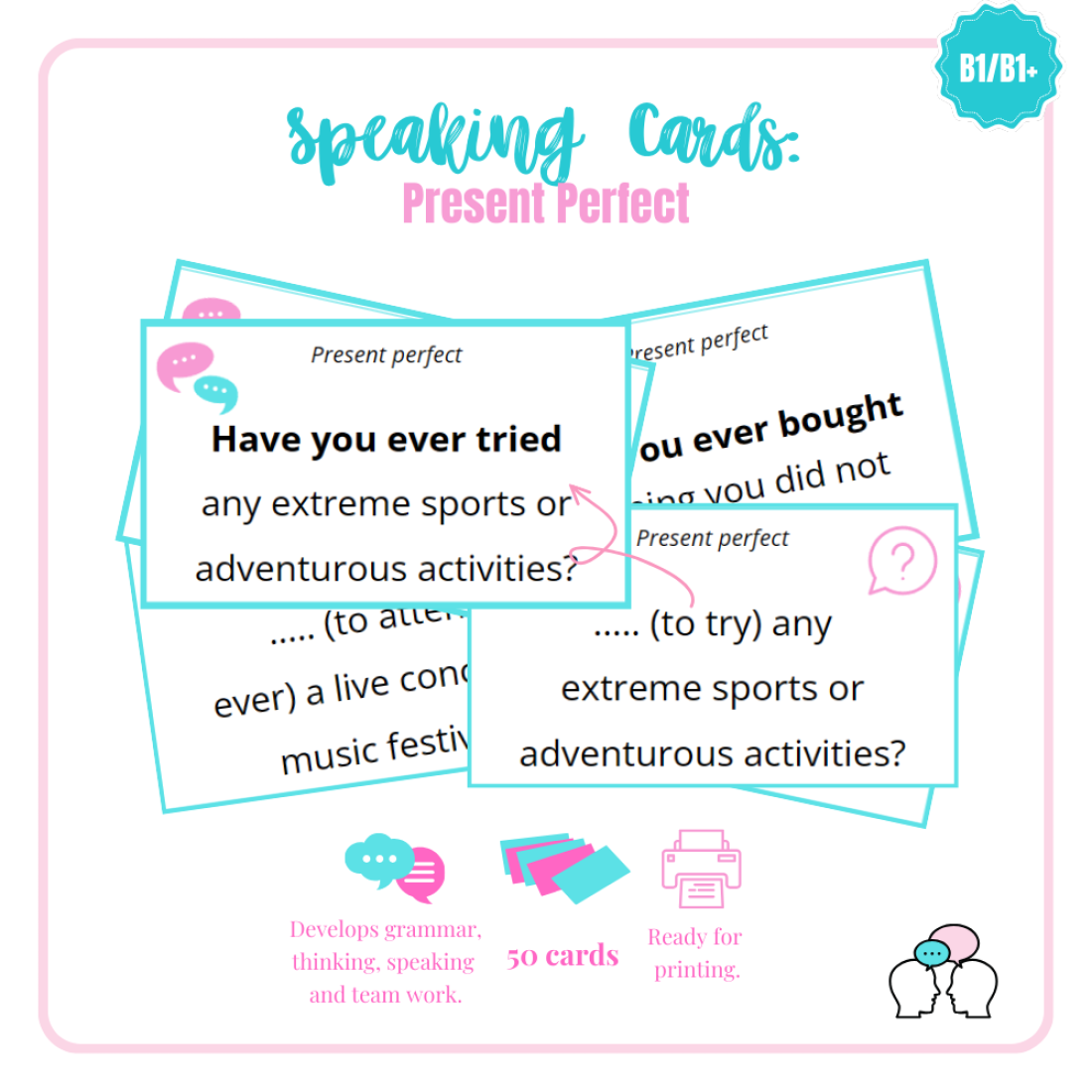 Speaking cards: Present Perfect (B1-B2) | Učitelnice