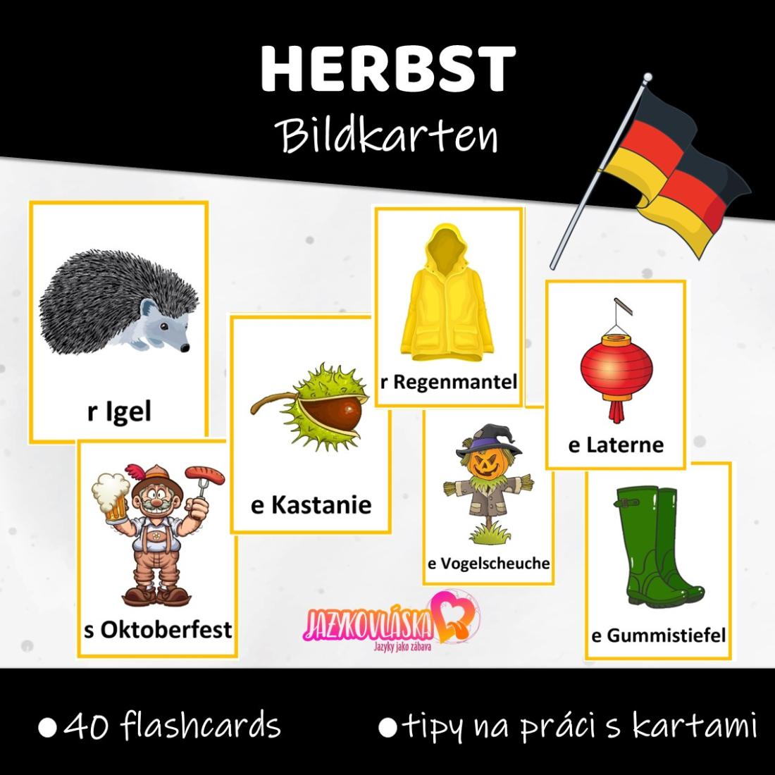 Herbst Bildkarten | Učitelnice