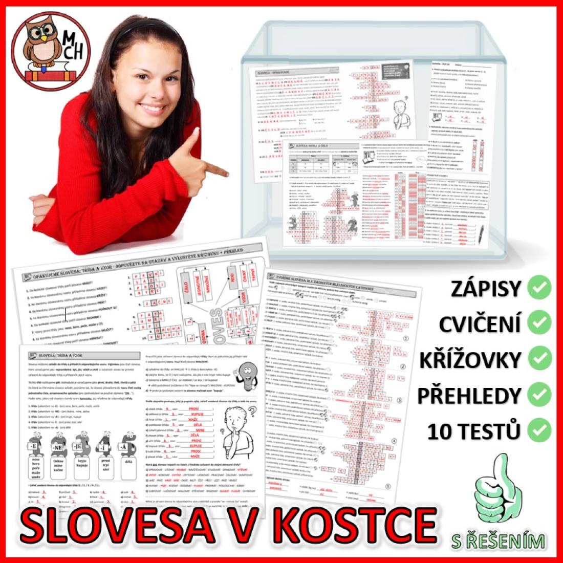 SLOVESA V KOSTCE (s řešením) | Učitelnice