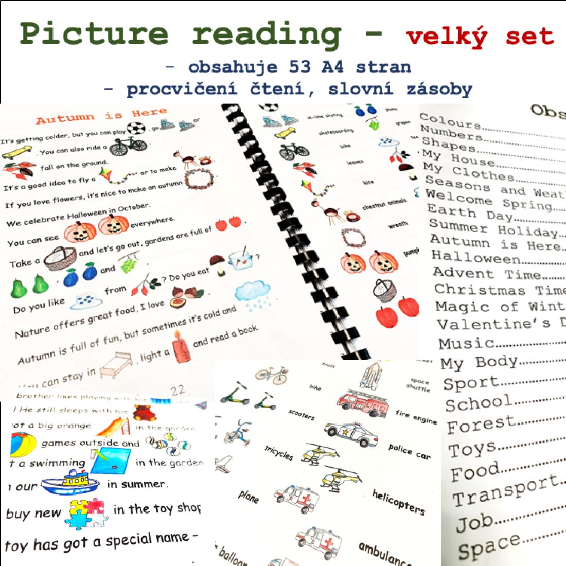 Picture reading - velká kniha | Učitelnice