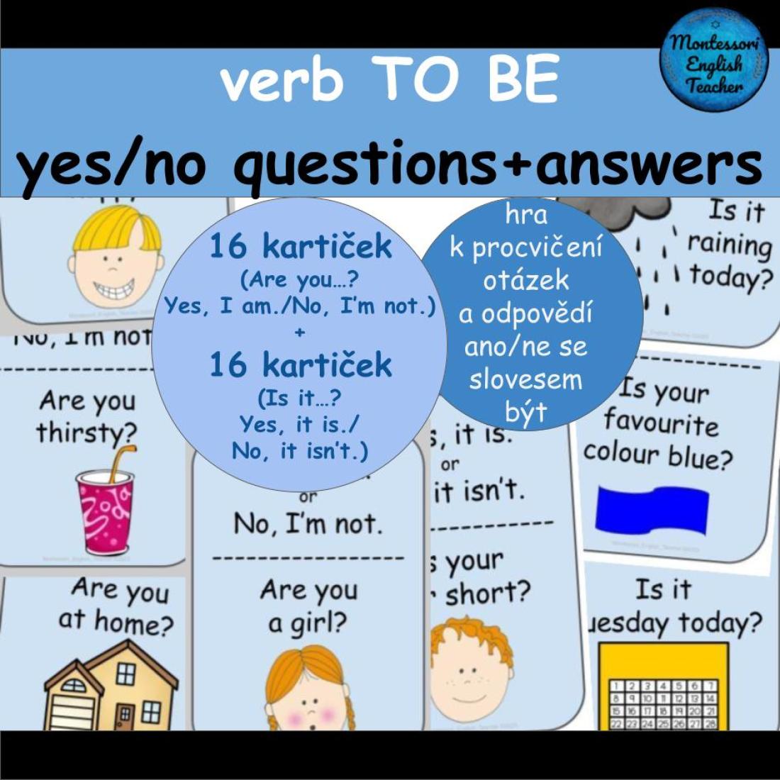verb to be - yes/no questions + answers GAME | Učitelnice