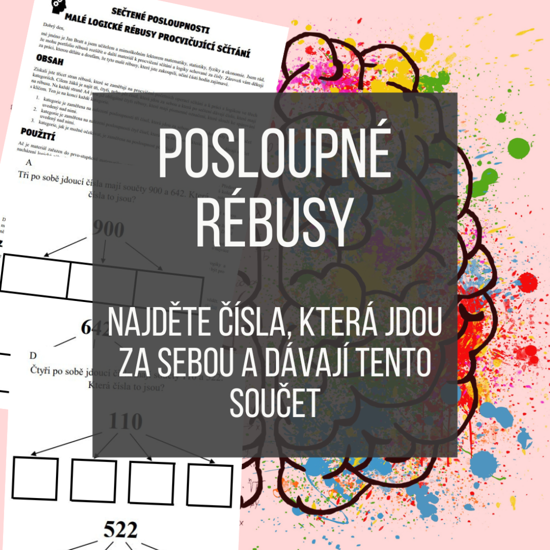 Logické matematické rébusy na procvičení sčítání a zavaření logiky ...