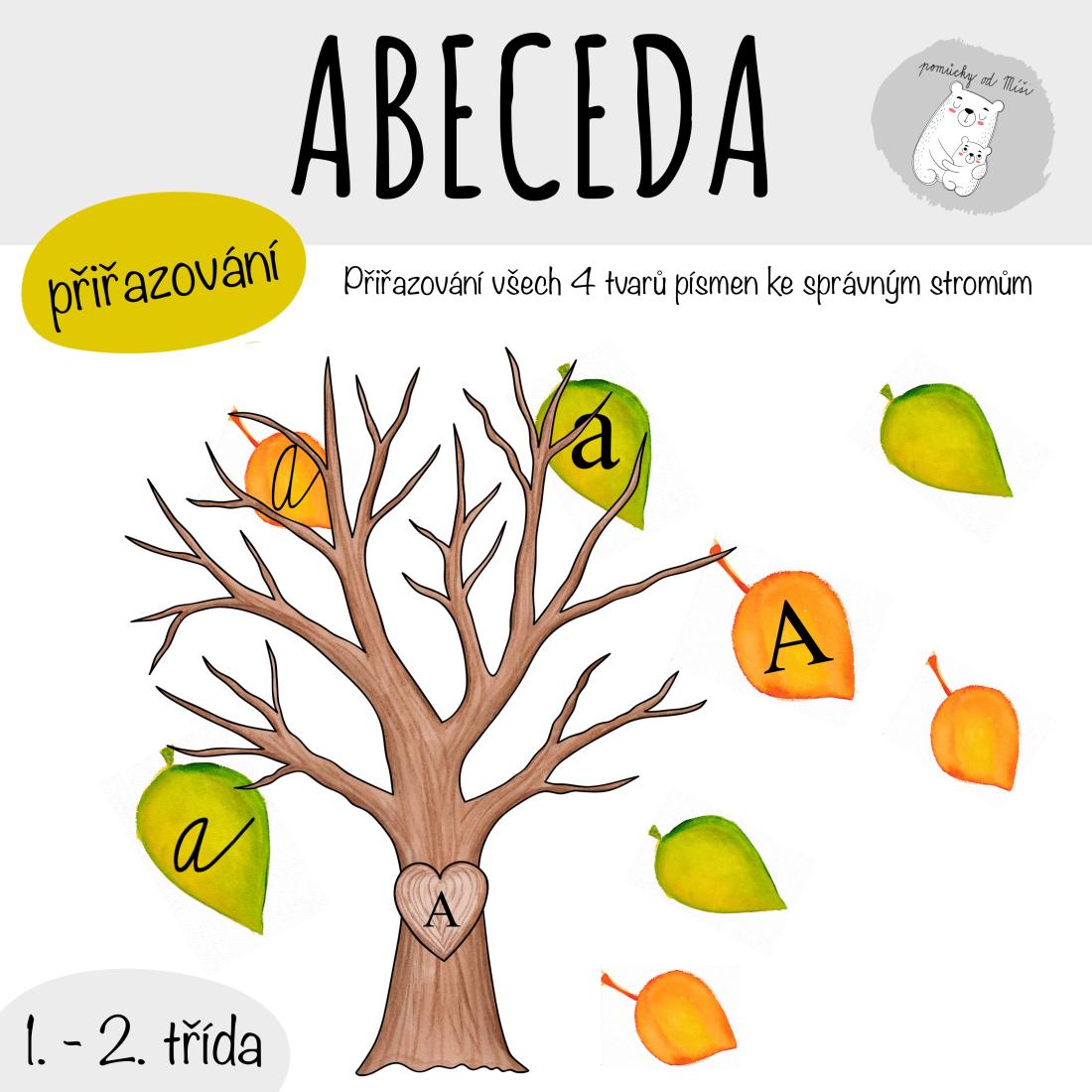 Abeceda - 4 tvary písma | Učitelnice