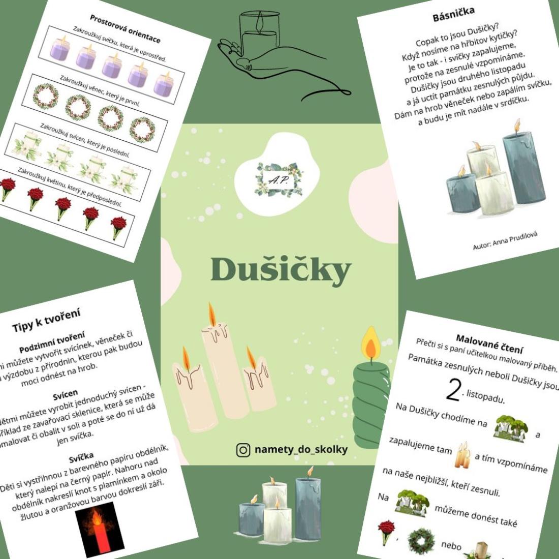 Materiál - Dušičky
