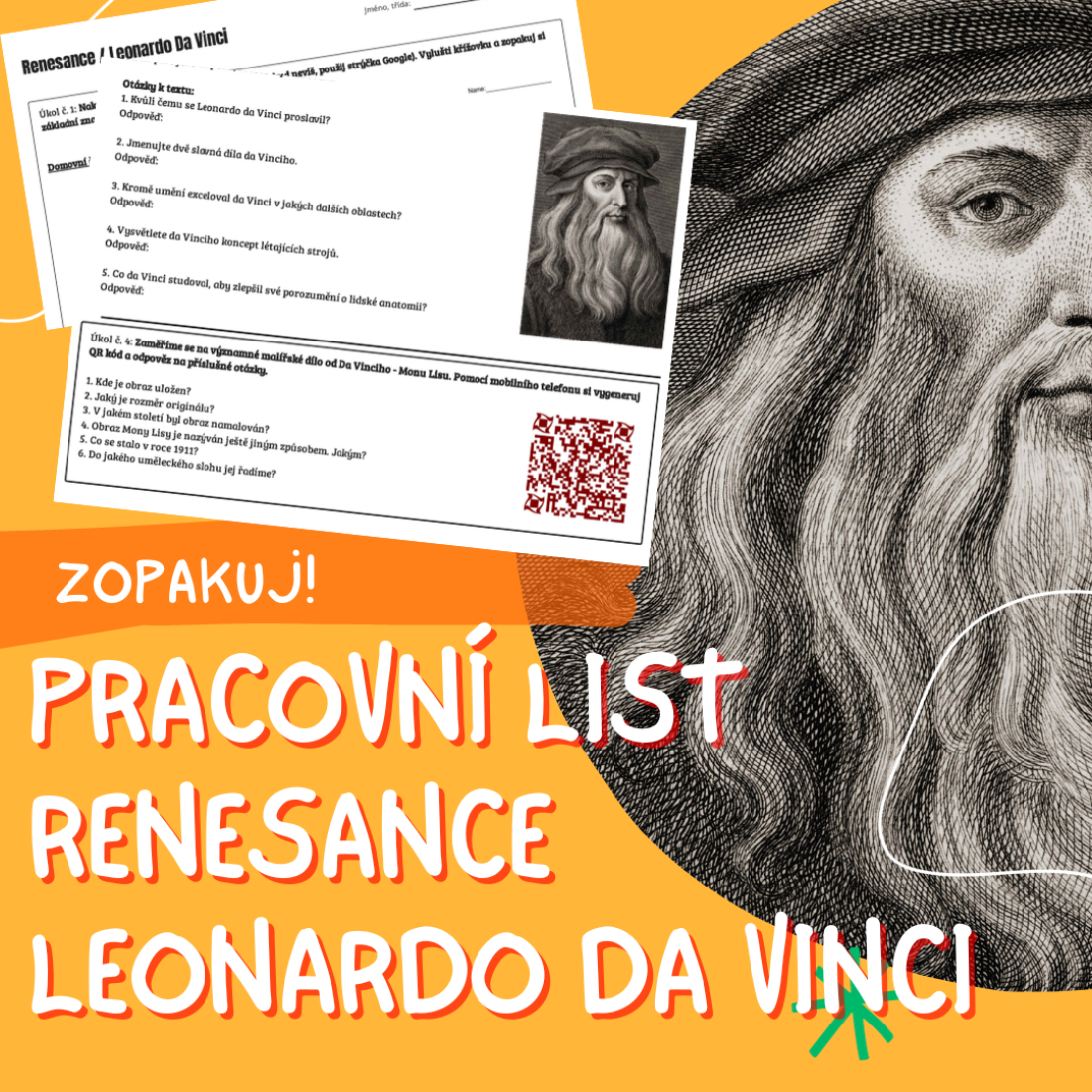 Renesance, Leonardo Da Vinci | Učitelnice