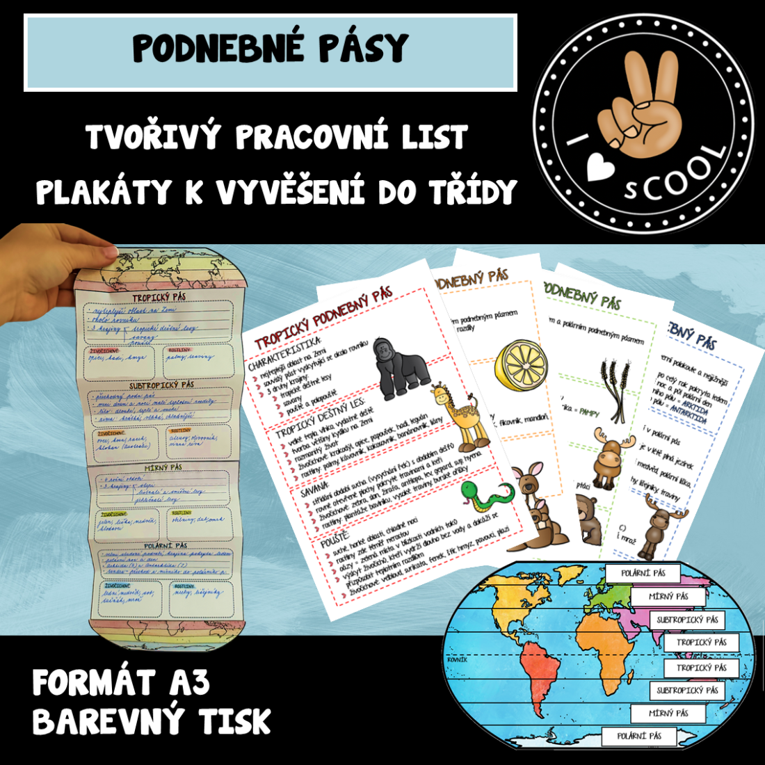 Podnebné pásy | Učitelnice