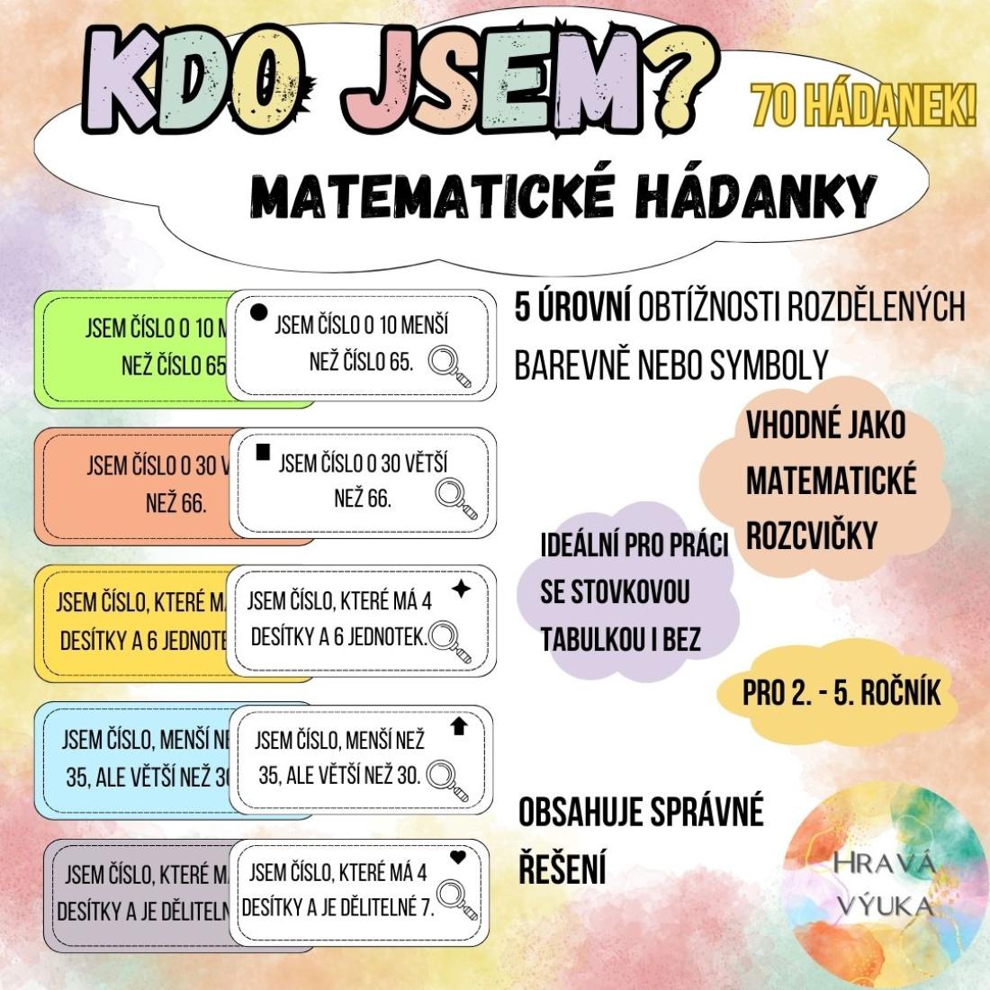 Matematické hádanky | Učitelnice