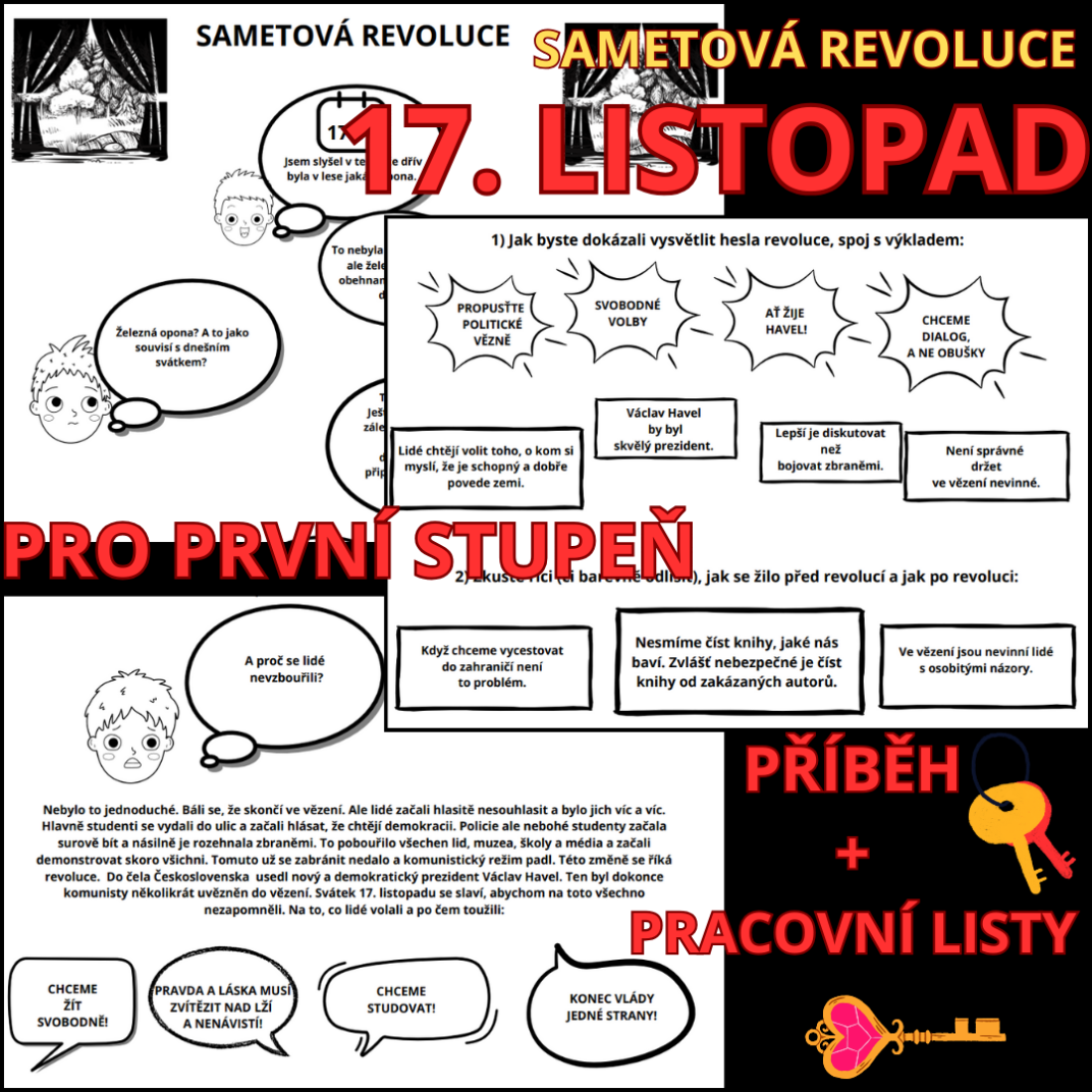 SAMETOVÁ REVOLUCE - 17. LISTOPAD | Učitelnice