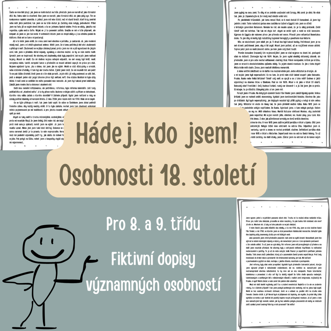 Hádej, kdo jsem! Výrazné osobnosti 18. století | Učitelnice