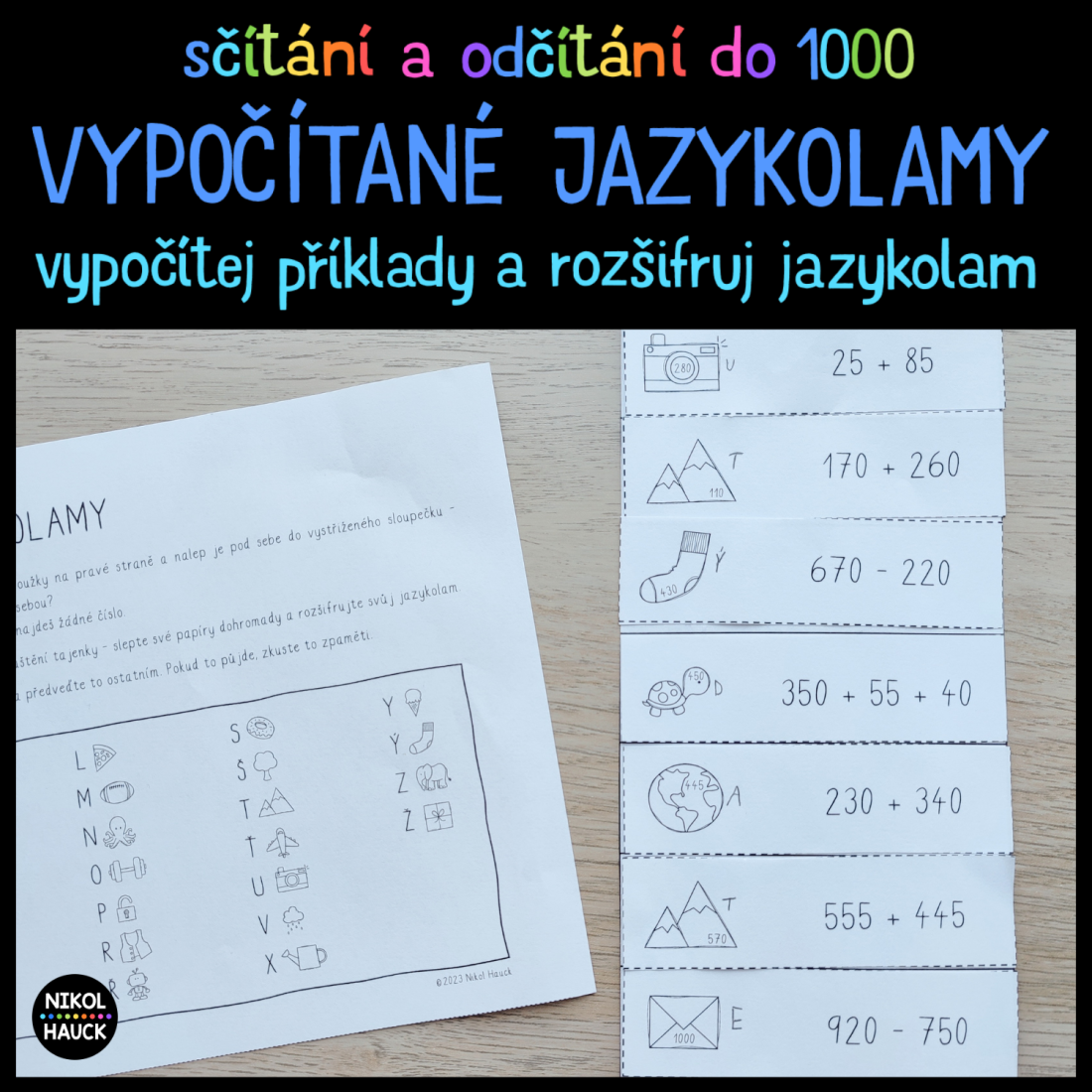 VYPOČÍTANÉ JAZYKOLAMY – PAMĚTNÉ SČÍTÁNÍ A ODČÍTÁNÍ DO 1000 | Učitelnice