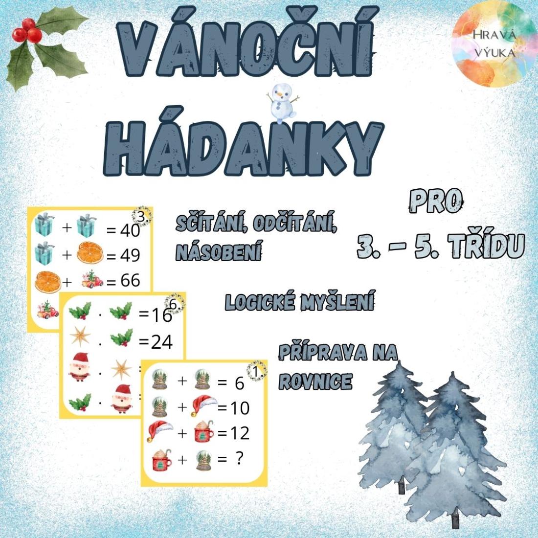 Vánoční hádanky | Učitelnice
