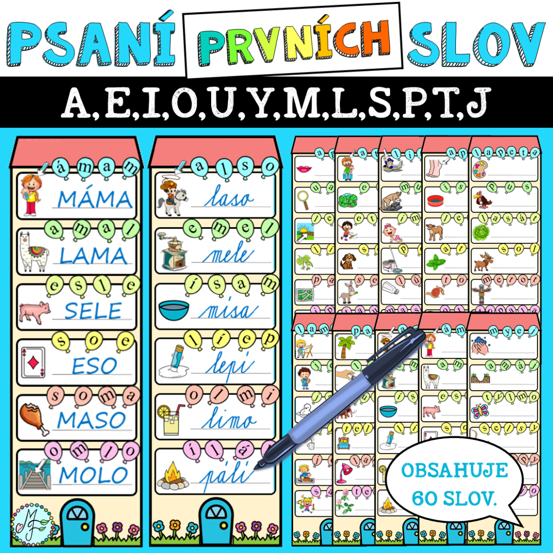 PSANÍ PRVNÍCH SLOV | Učitelnice