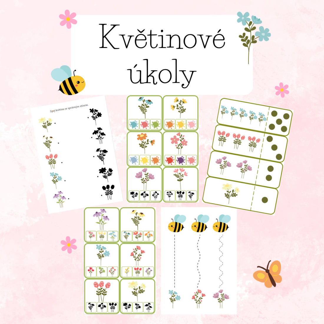 Materiál - Květinové úkoly