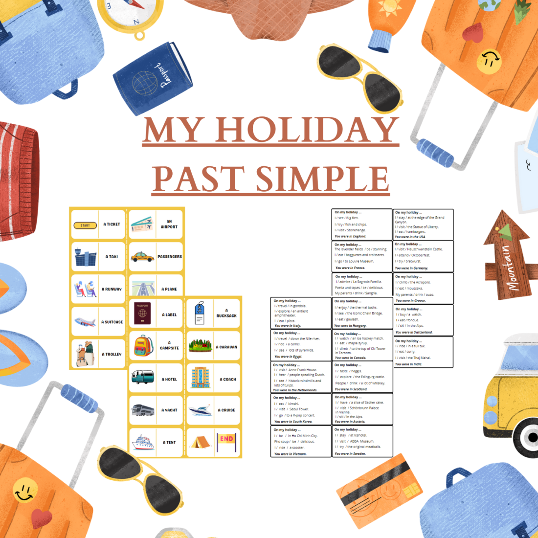 MY HOLIDAY, PAST SIMPLE | Učitelnice