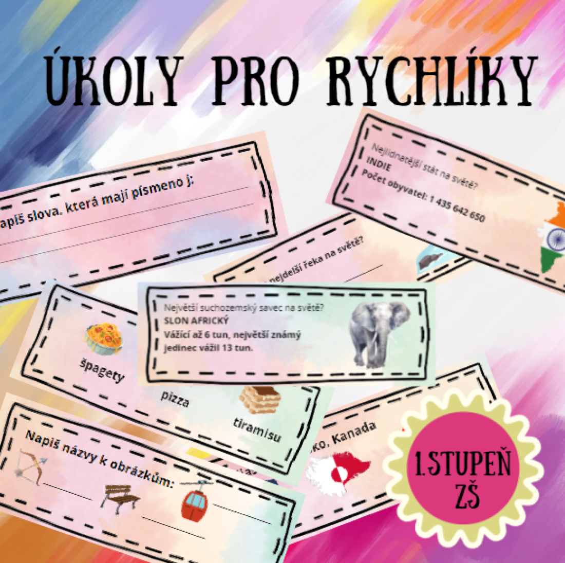 Materiál - Úkoly pro rychlíky - zajímavosti