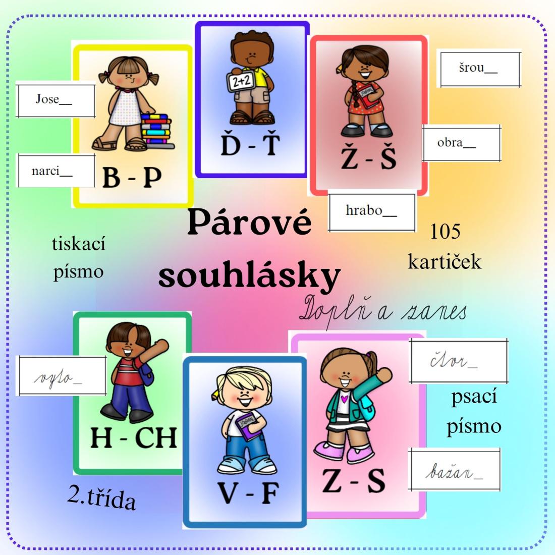 Párové souhlásky - doplň a zanes... | Učitelnice