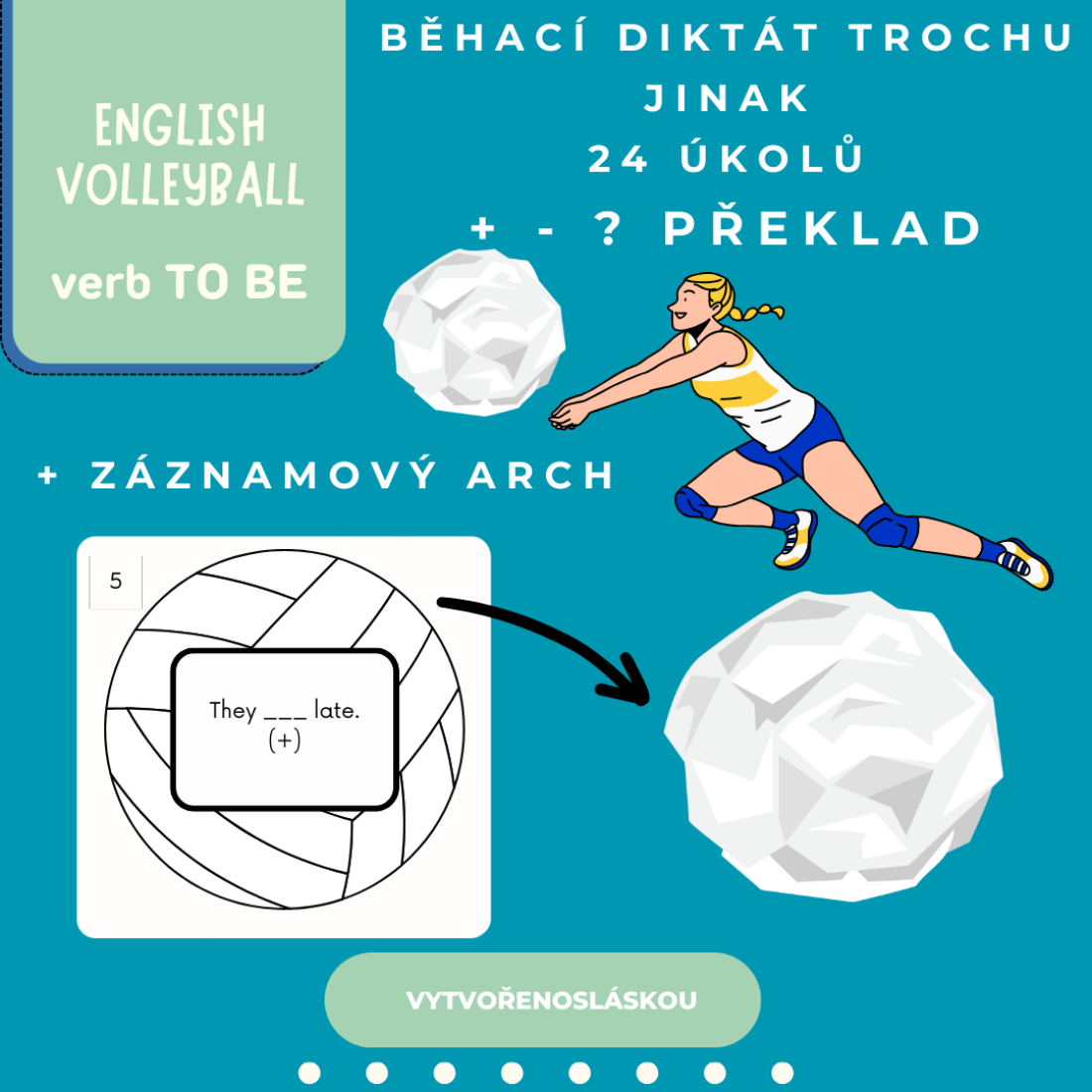 Materiál - English volleyball - verb to be