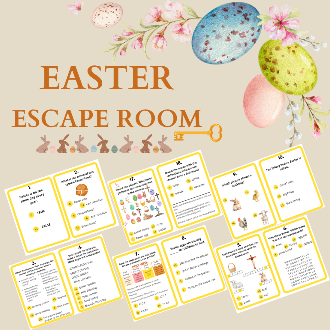 EASTER - ESCAPE ROOM | Učitelnice
