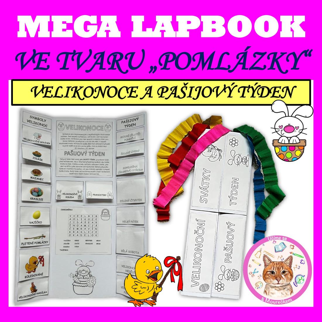 MEGA LAPBOOK - Velikonoce a Pašijový týden (pomlázka) | Učitelnice