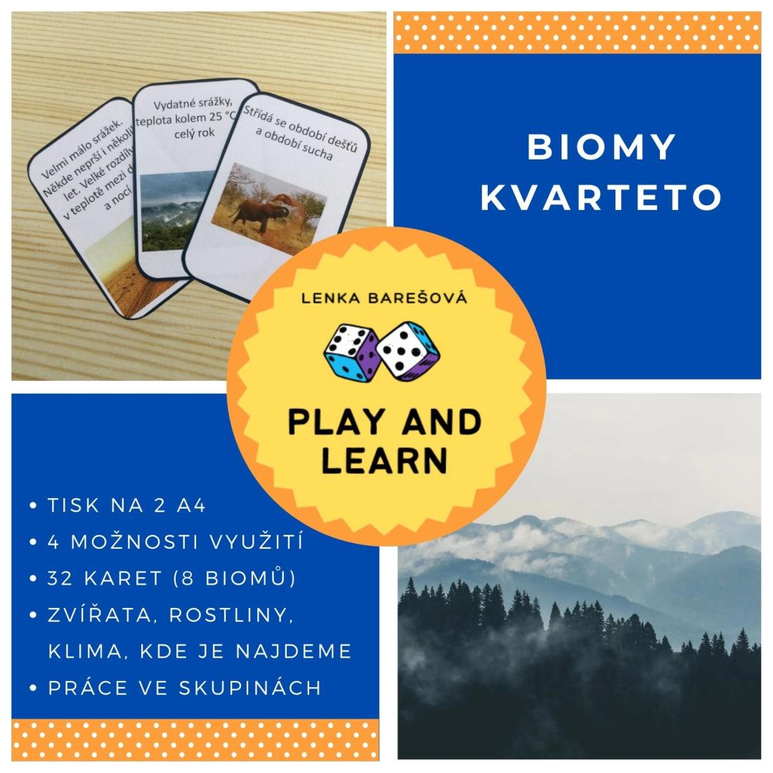 Kvarteto - Biomy | Učitelnice