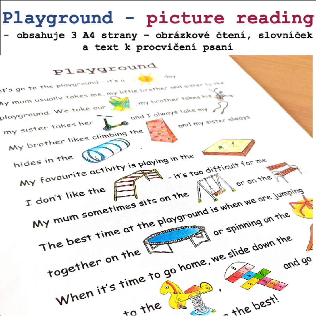 Playground - picture reading | Učitelnice