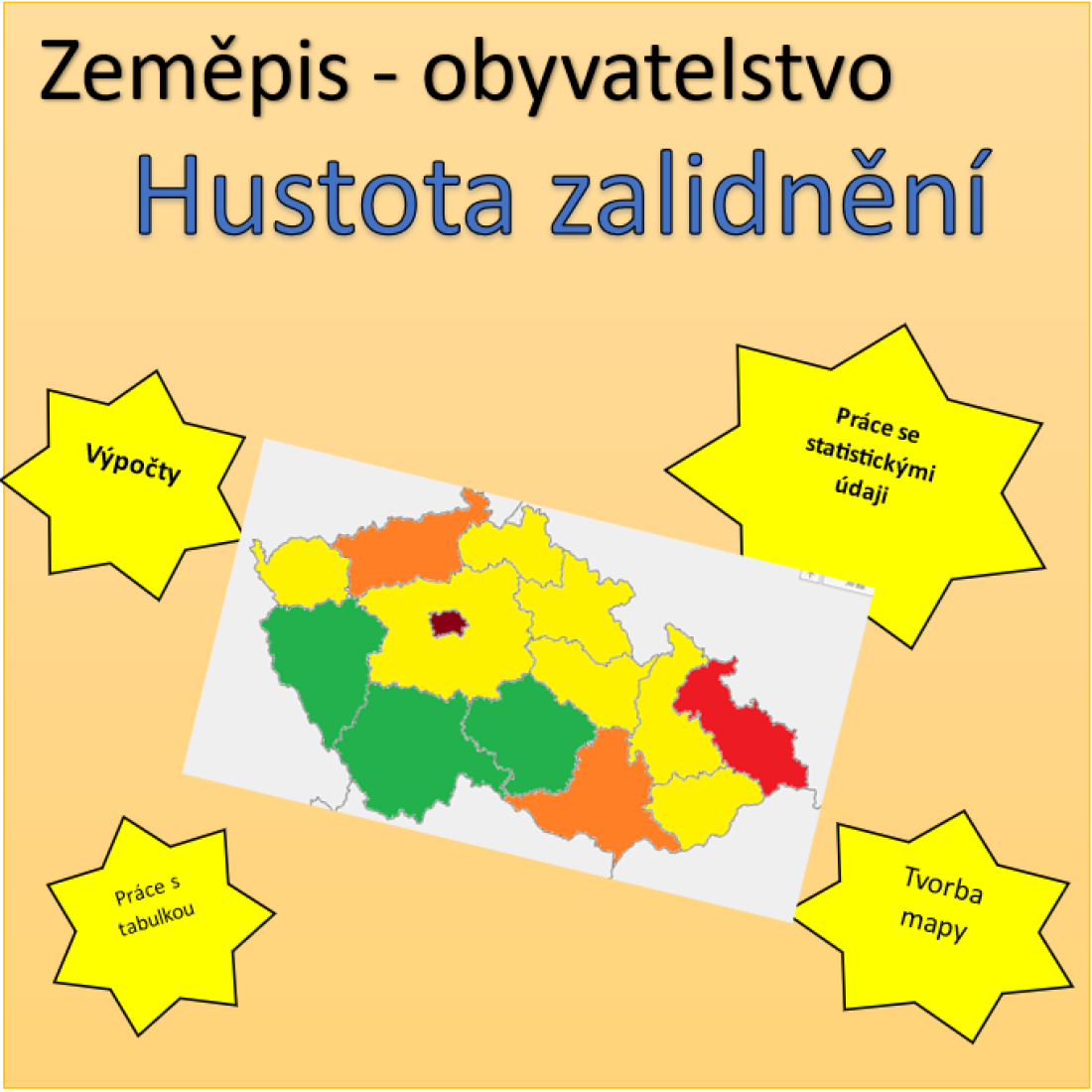 Hustota zalidnění | Učitelnice