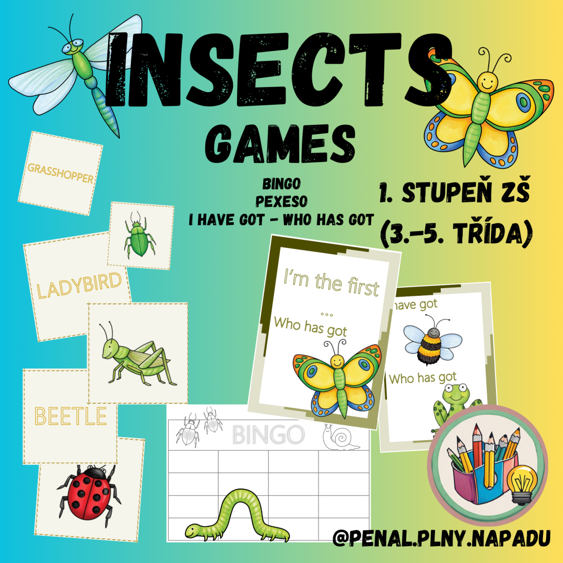 Insects - games | Učitelnice