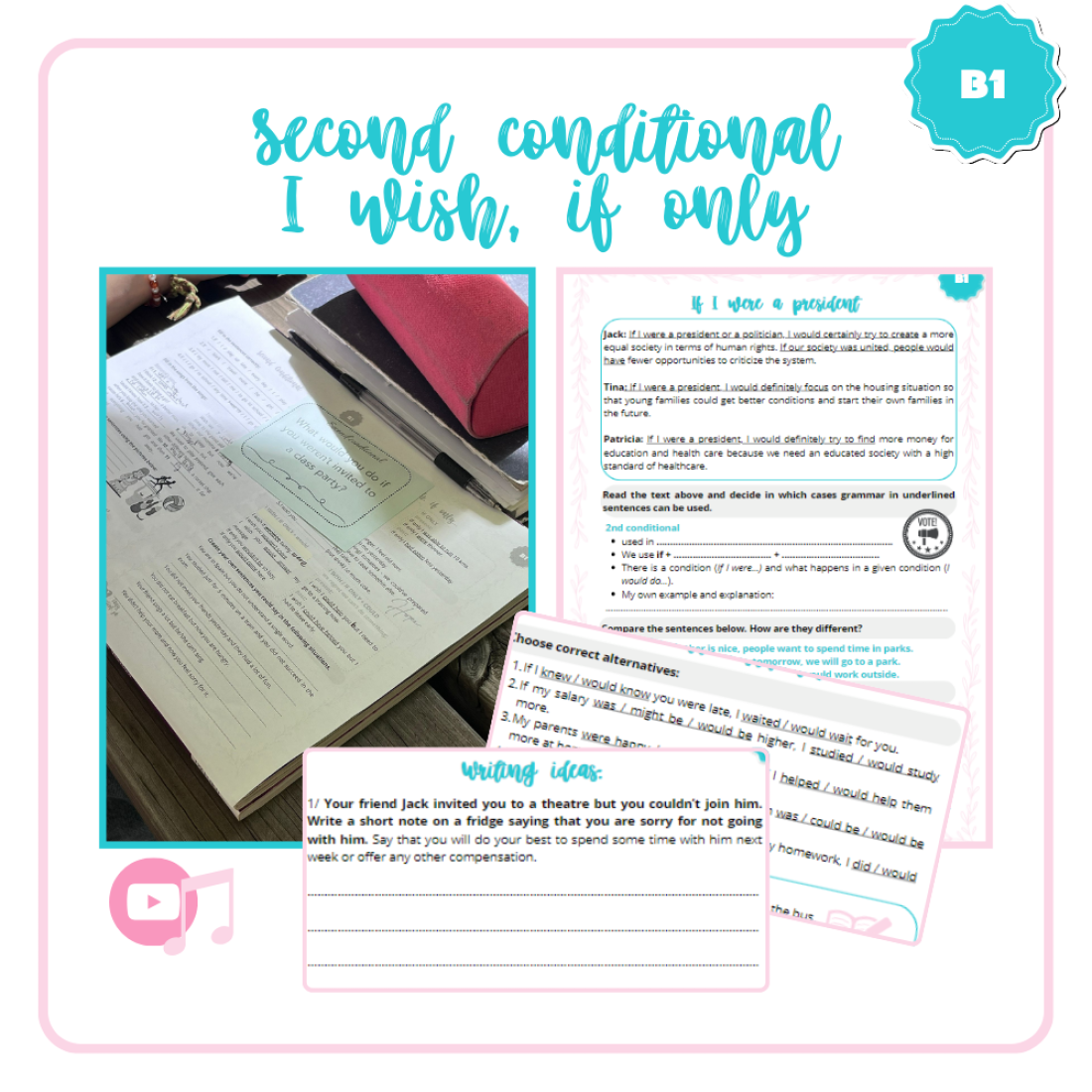 Second conditional & I wish, if only | B1/B1+ | SŠ | Učitelnice