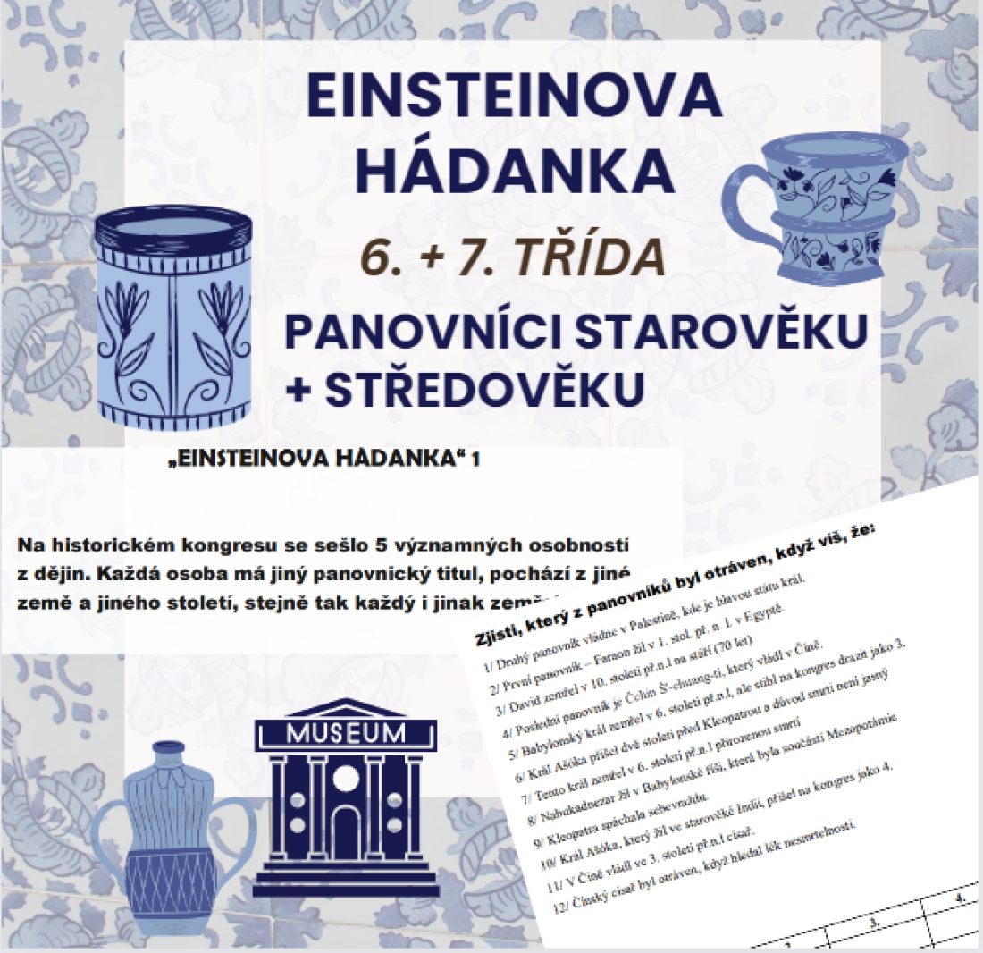 Einsteinova hádanka STAROVĚK + STŘEDOVĚK | Učitelnice