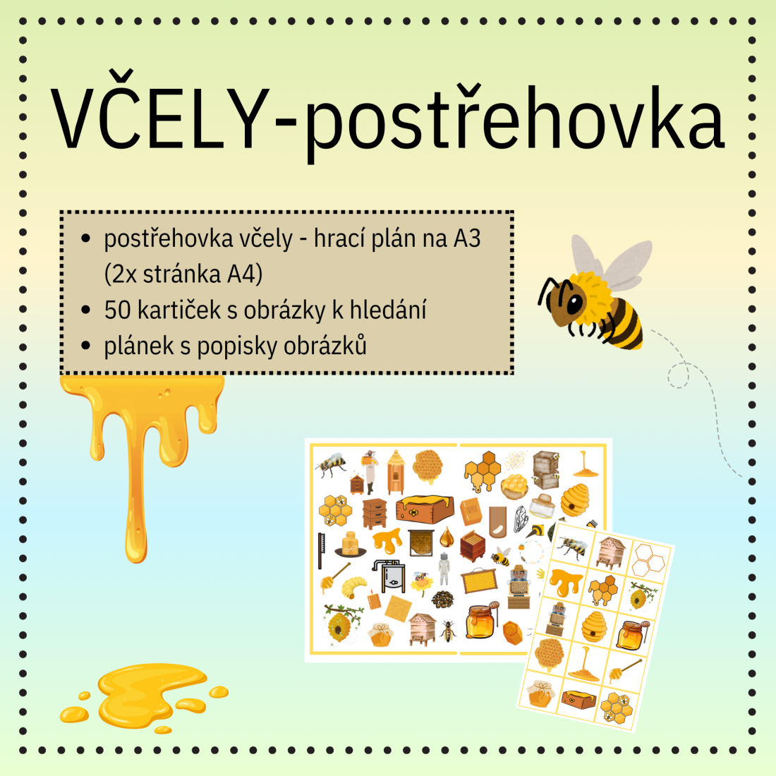 Včely - posřehovka | Učitelnice