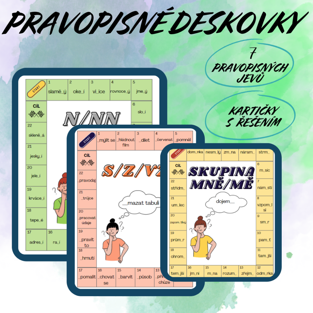 Materiál - Pravopisné deskovky