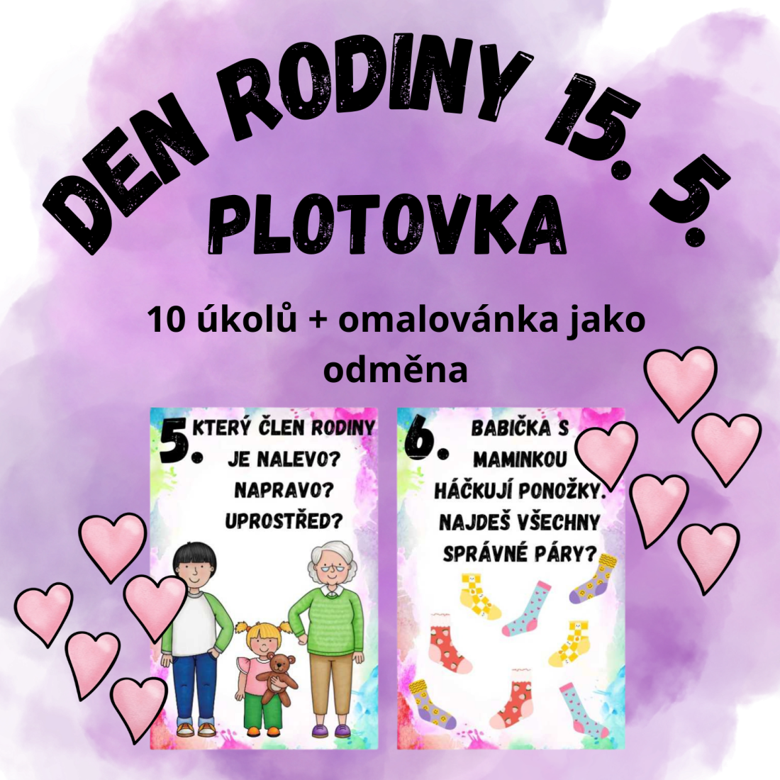 Den rodiny 15. 5. - Plotovka | Učitelnice