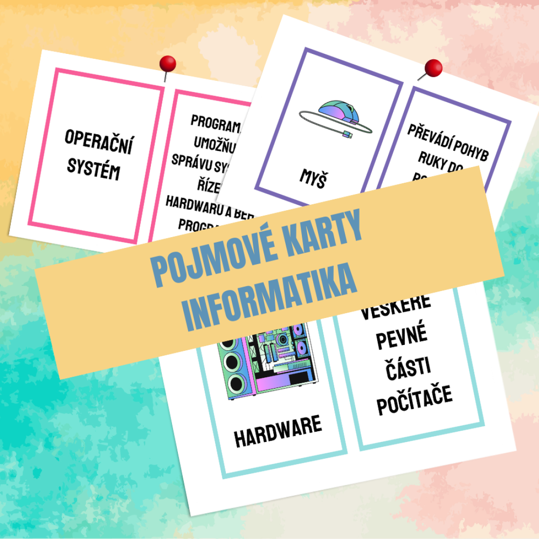 Pojmové karty - Informatika | Učitelnice